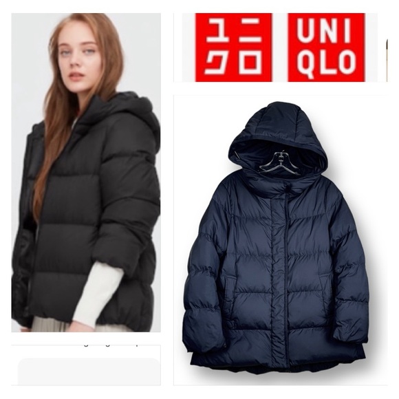 Uniqlo | Jackets & Coats | Uniqlo Seamless Down Parka Jacket Hooded Puffer Short Minimalist ...